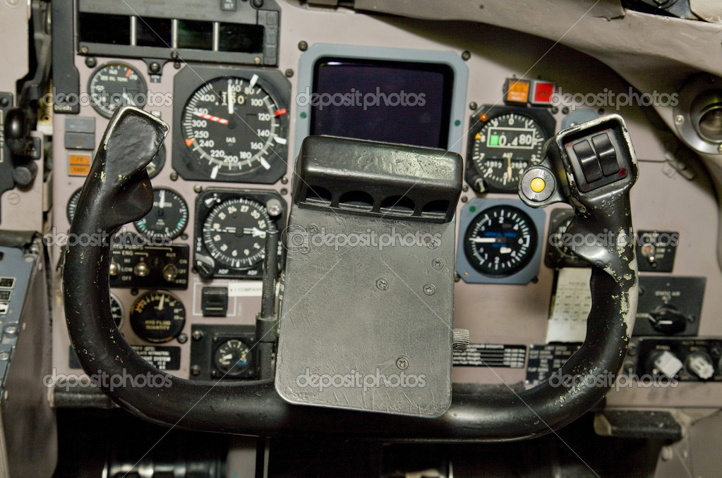 Jet aircraft control column Stock Photo by ©Funniefarm5 14761779