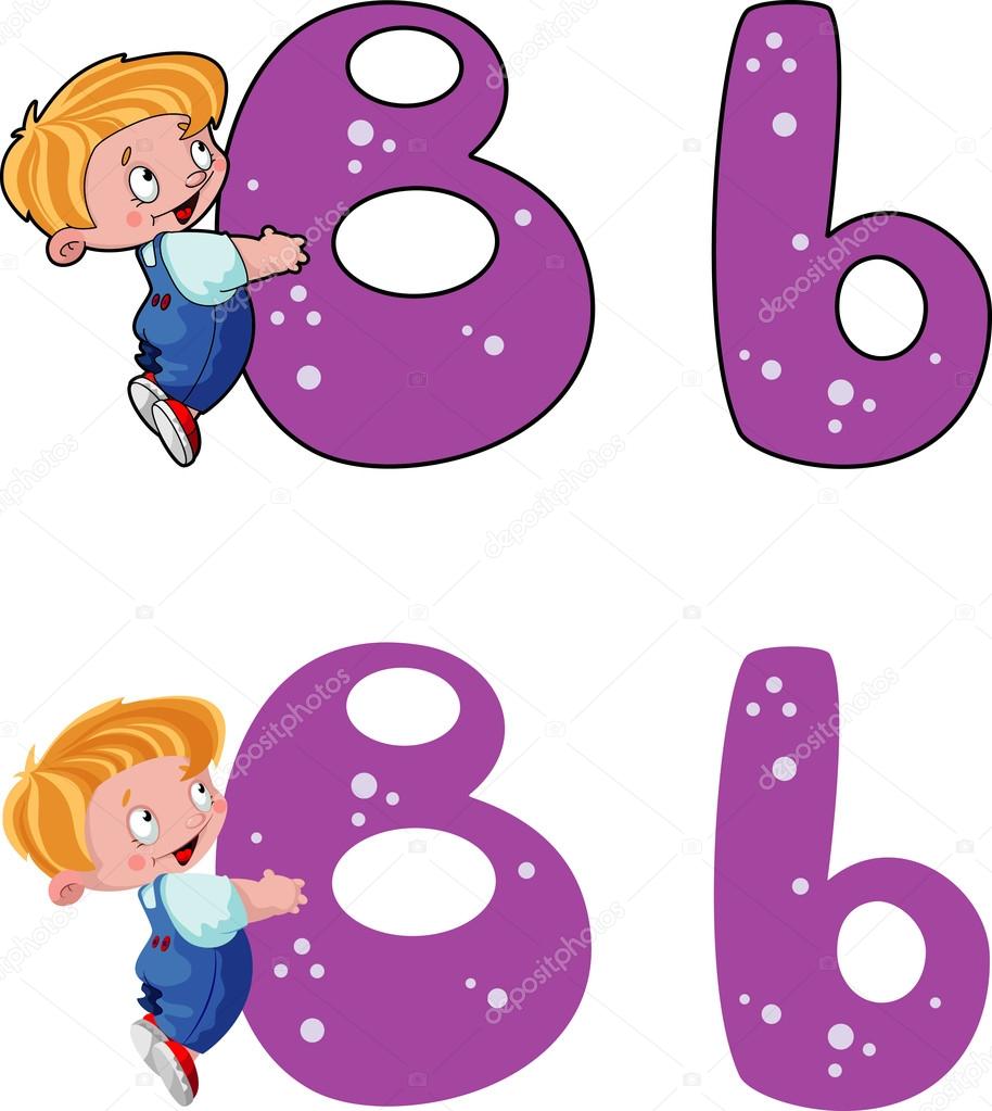 Cartoon letter b — Stock Vector © Polkan #19922337
