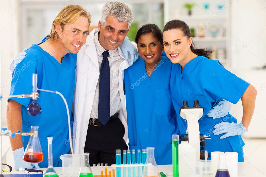 Group of scientists Stock Photo by ©michaeljung 28748145