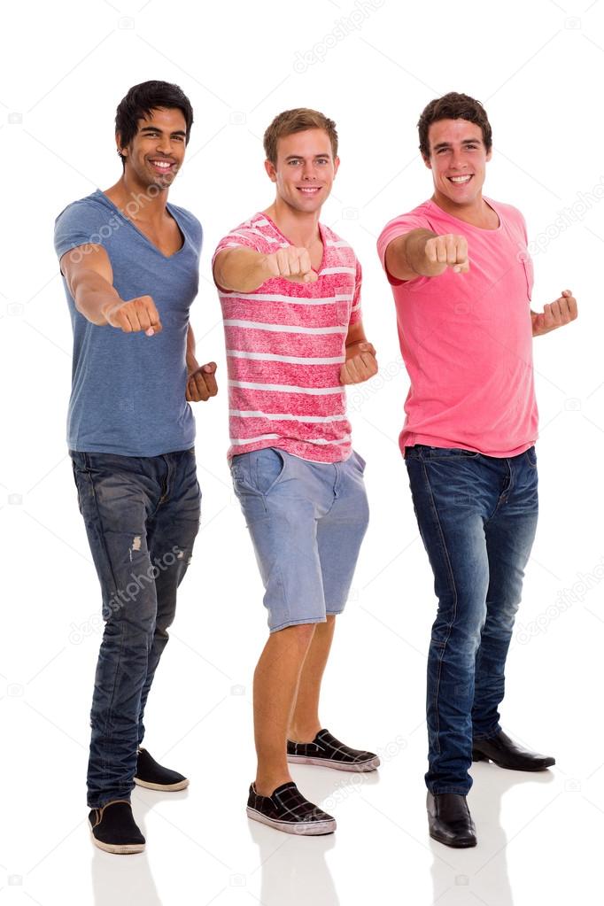 Three friends posing Stock Photo by ©michaeljung 38464703