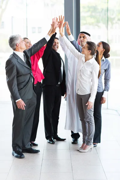 Team high five Stock Photos, Royalty Free Team high five Images ...