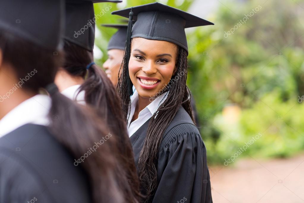African graduate looking back Stock Photo by ©michaeljung 42488869