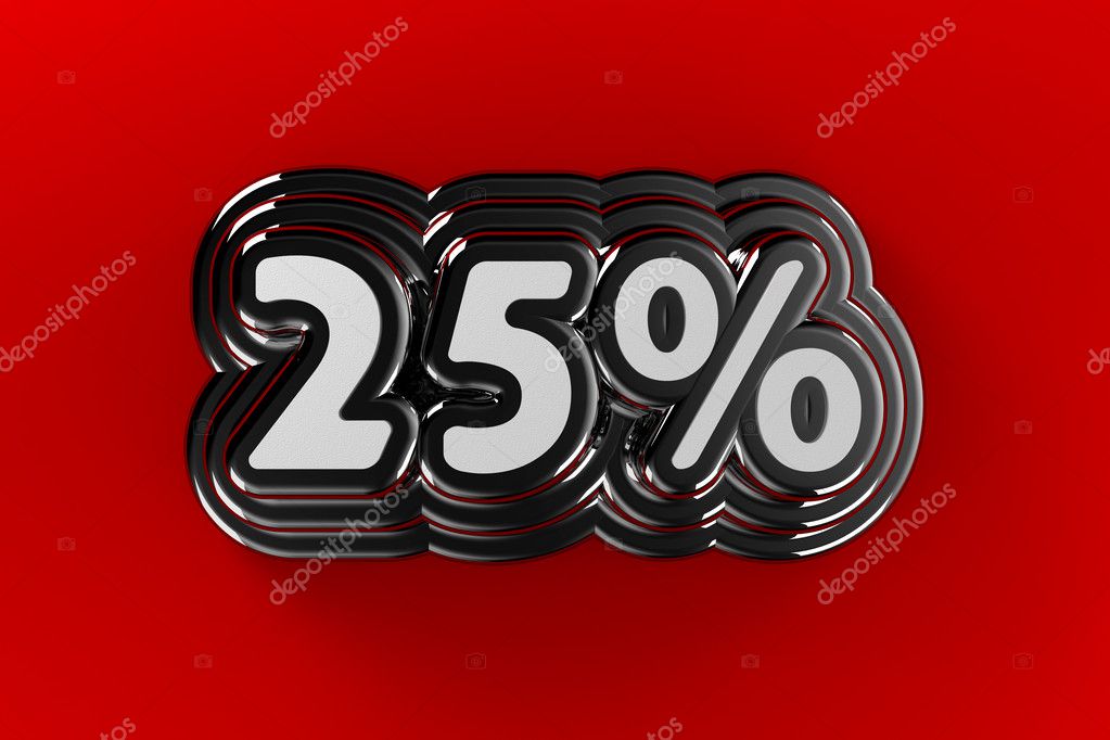 25 Percent Sign — Stock Photo © creisinger #12598187