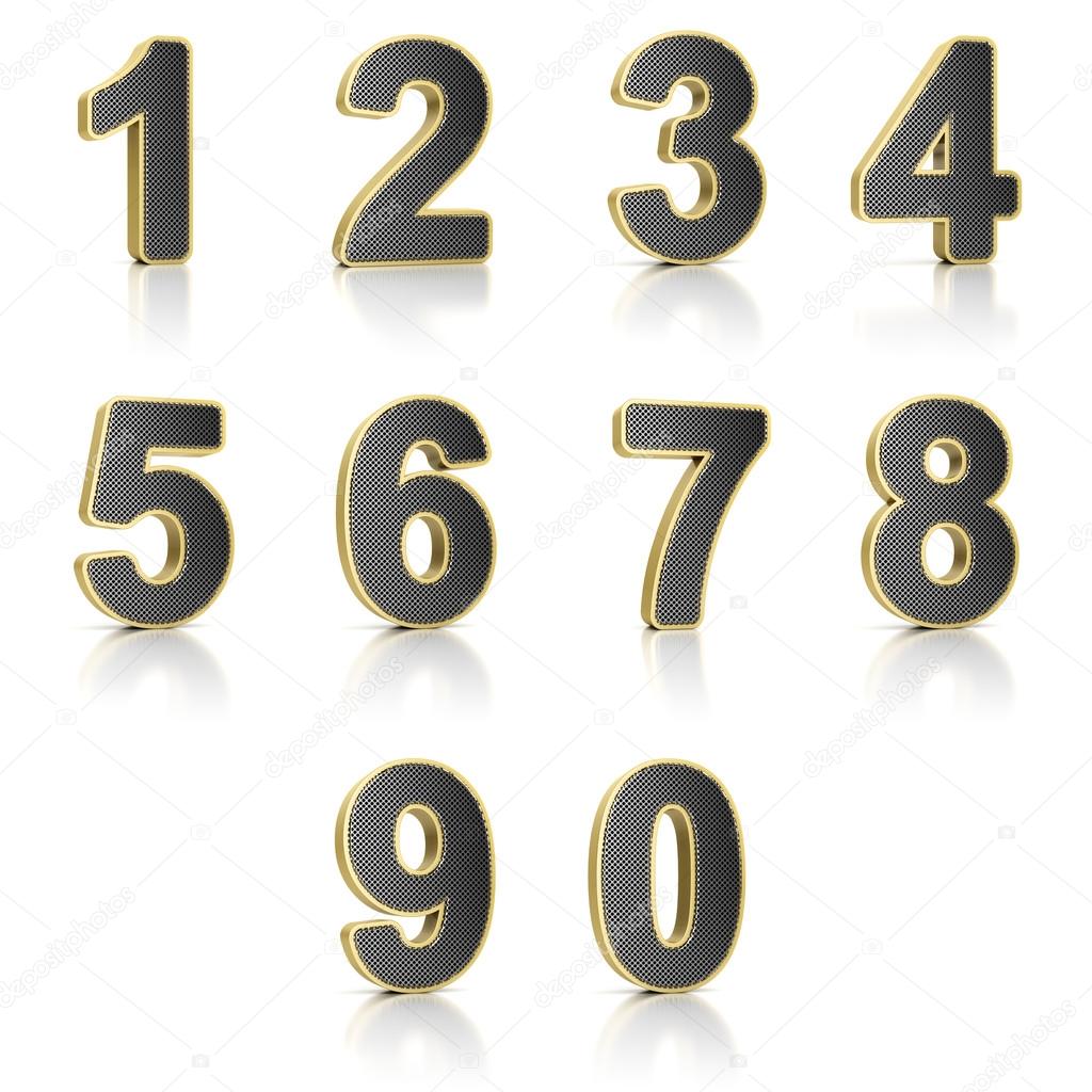 Numbers Set — Stock Photo © creisinger #13638590