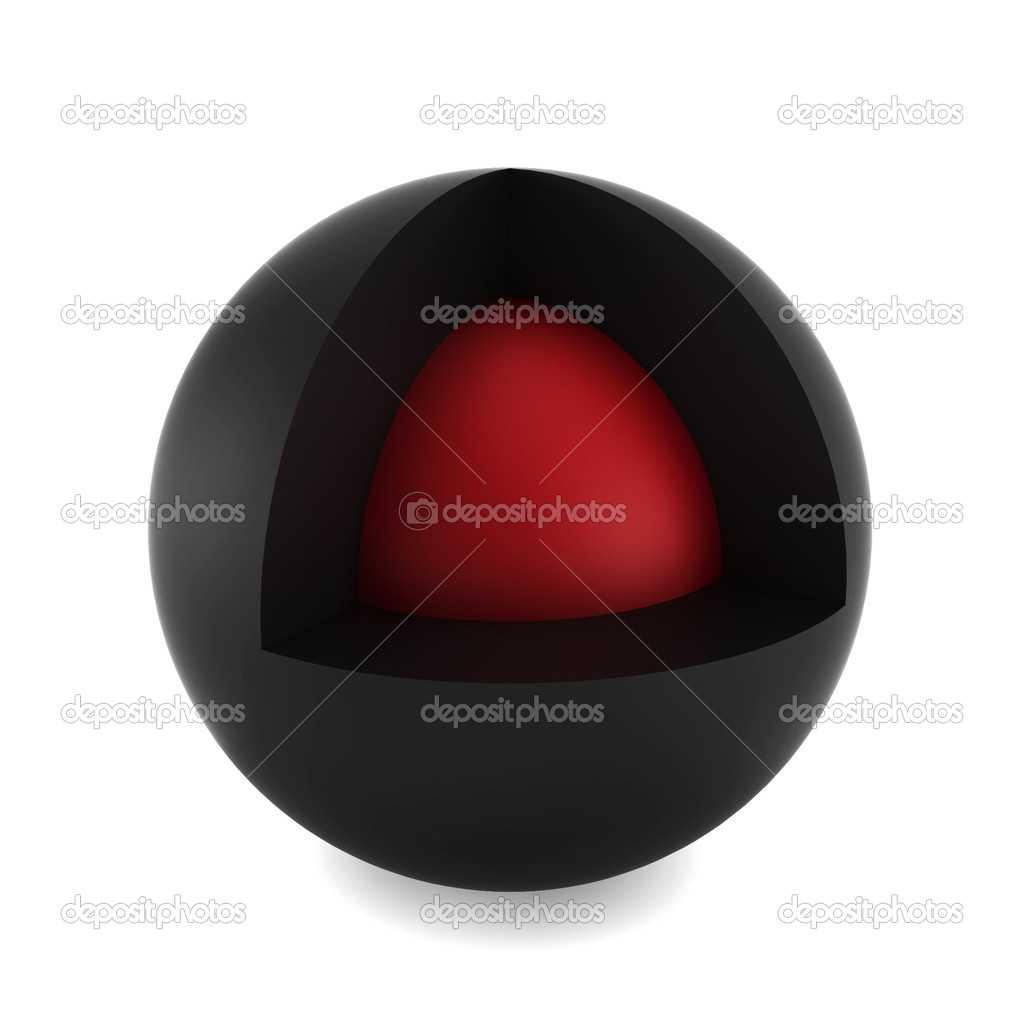 Cross section of sphere — Stock Photo © montego #34407565