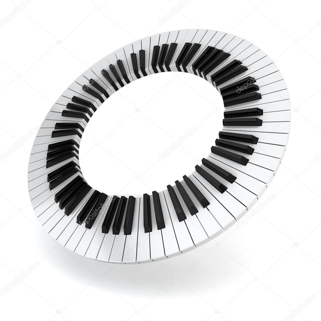 Piano circle Stock Photo by ©montego 44078079