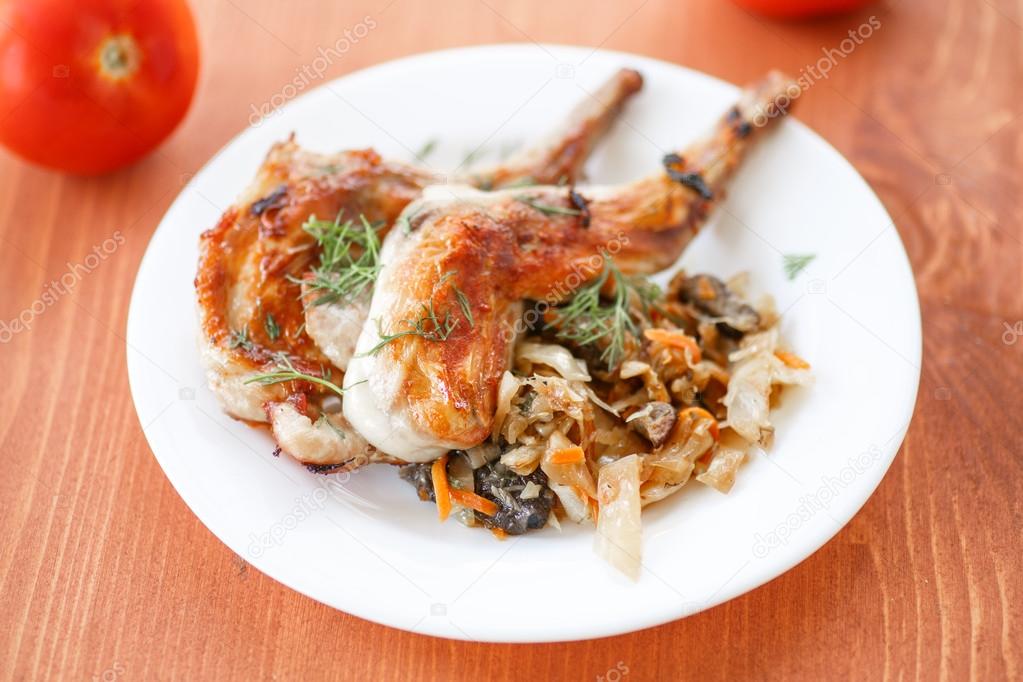 Roasted rabbit Stock Photo by ©Rawlik 31248119