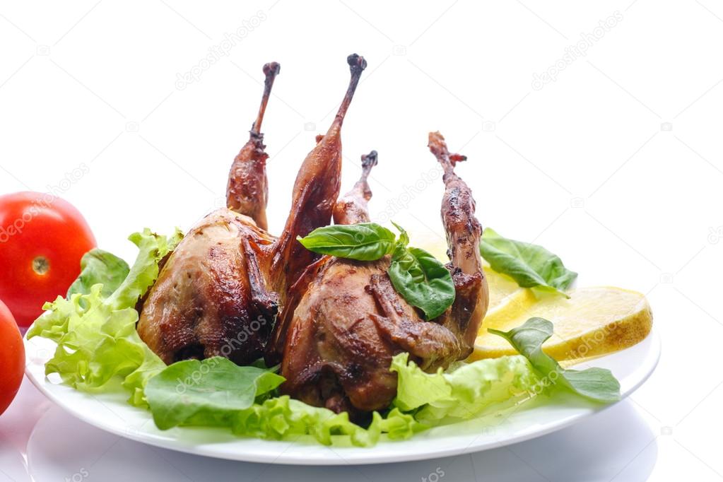 Roasted quail Stock Photo by ©Rawlik 35109473