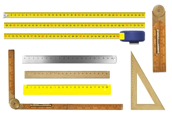 Hands with measure tape set isolated on white — Stock Photo © Andrey ...