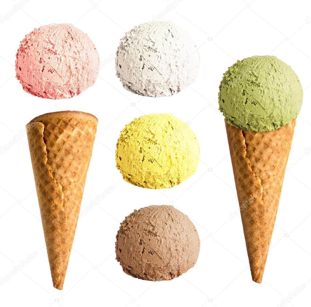 cono de helado, sistema aislado — Fotos de Stock © Andrey_Kuzmin #25334663