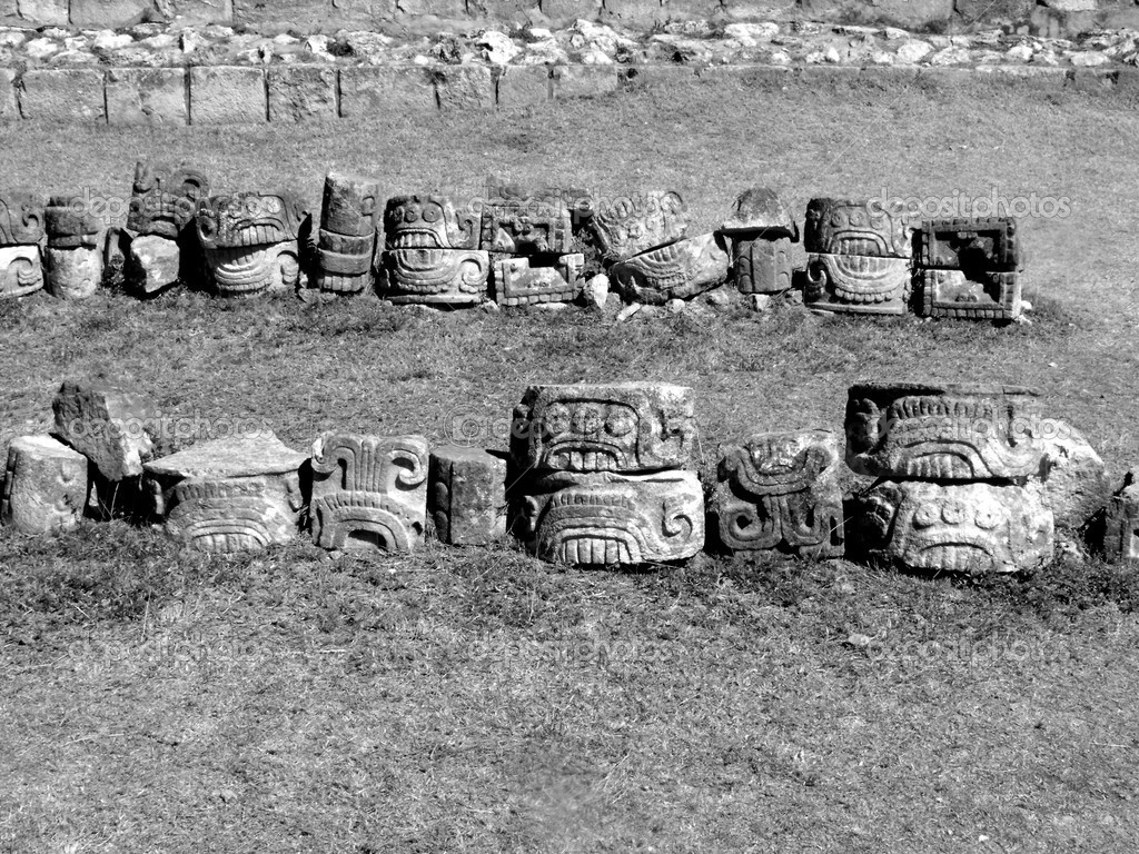 Chac masks Kabah Mayan Ruins Stock Photo by ©xochicalco 24882783