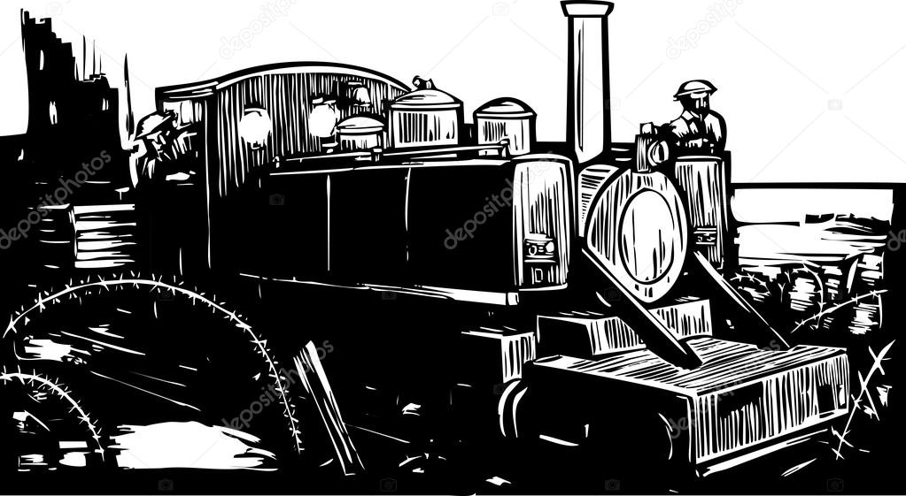 WWI Train Stock Vector Image by ©xochicalco #44900637