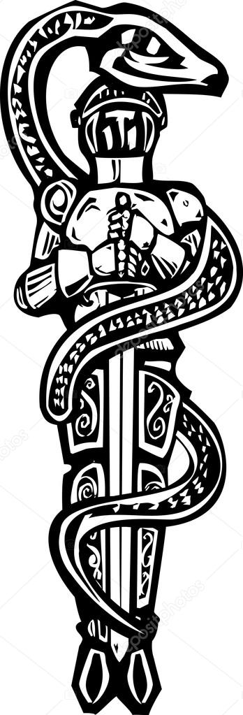 Saint George and Serpent Stock Vector by ©xochicalco 47503999