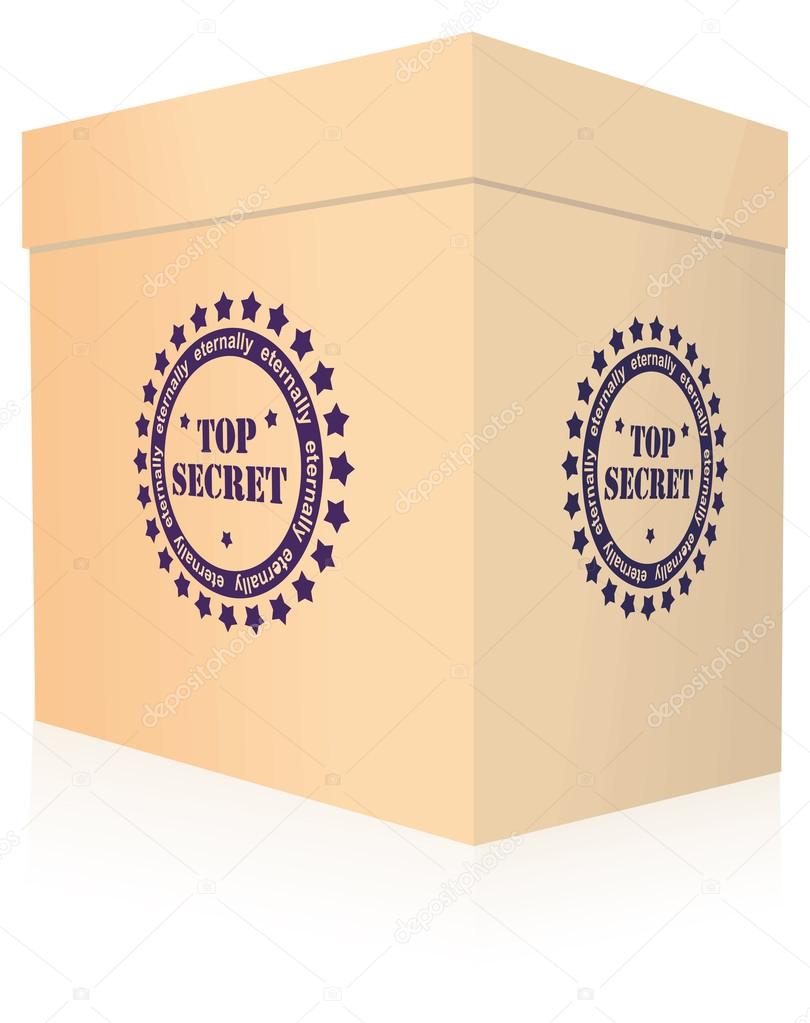 Box with Top Secret Stamp Stock Vector by ©tandemich 29514671