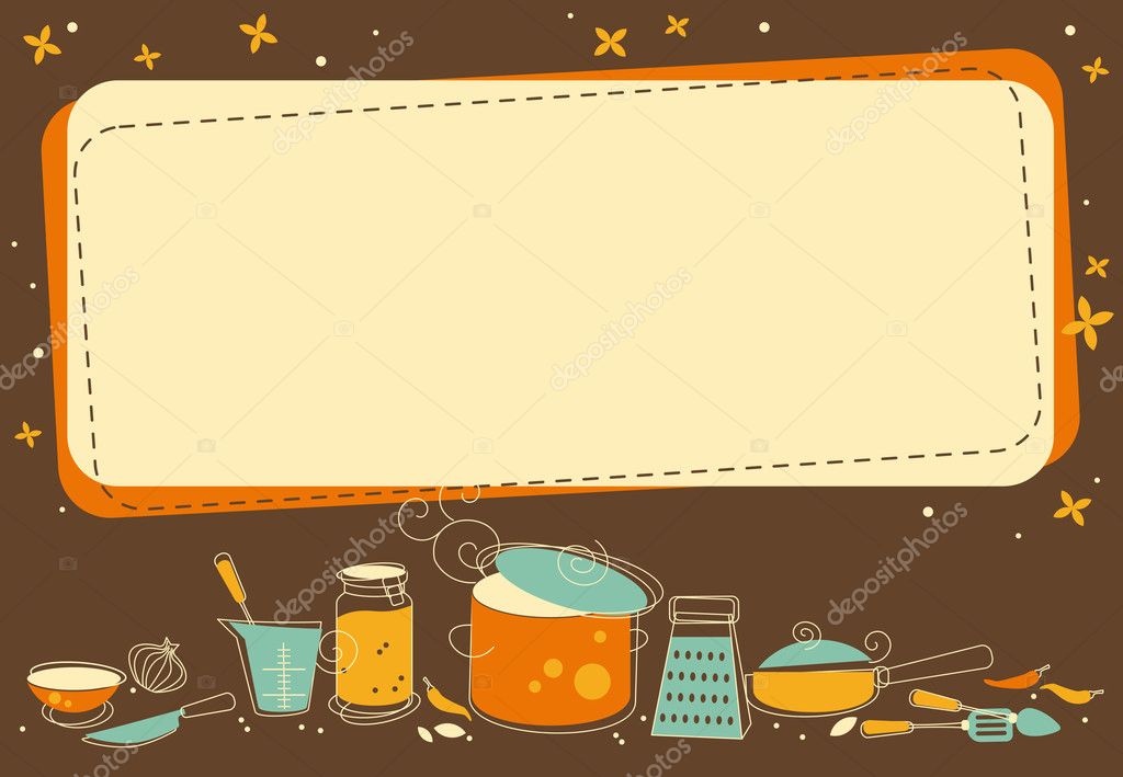 Kitchen Frame Stock Vector Image by ©evellean #12805146