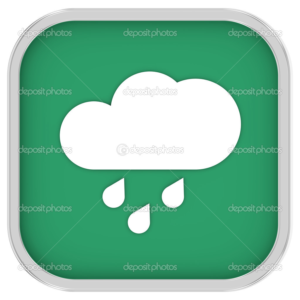 Mainly cloudy with considerable amount of rain sign — Stock Photo ...
