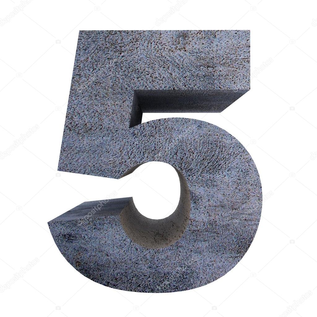 Number 5 — Stock Photo © morenina #20068147