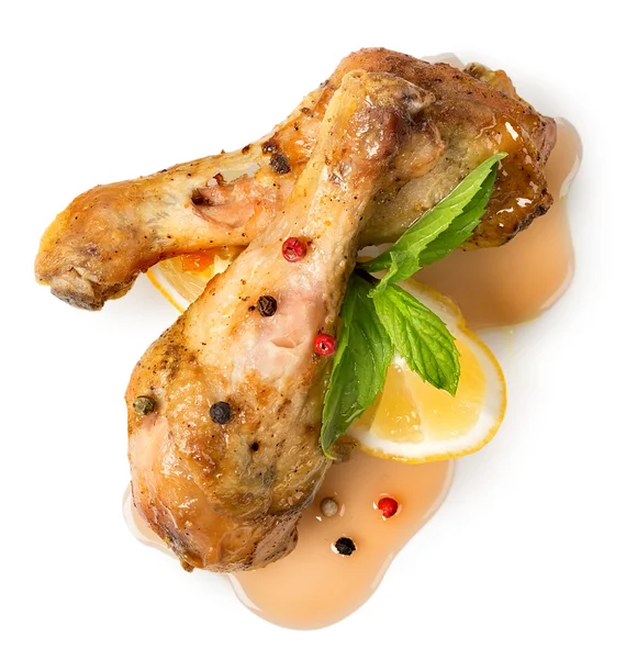 Grilled chicken leg — Stock Photo © Givaga #37755495