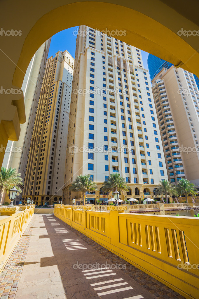 High rise buildings and streets in Dubai, UAE – Stock Editorial Photo ...