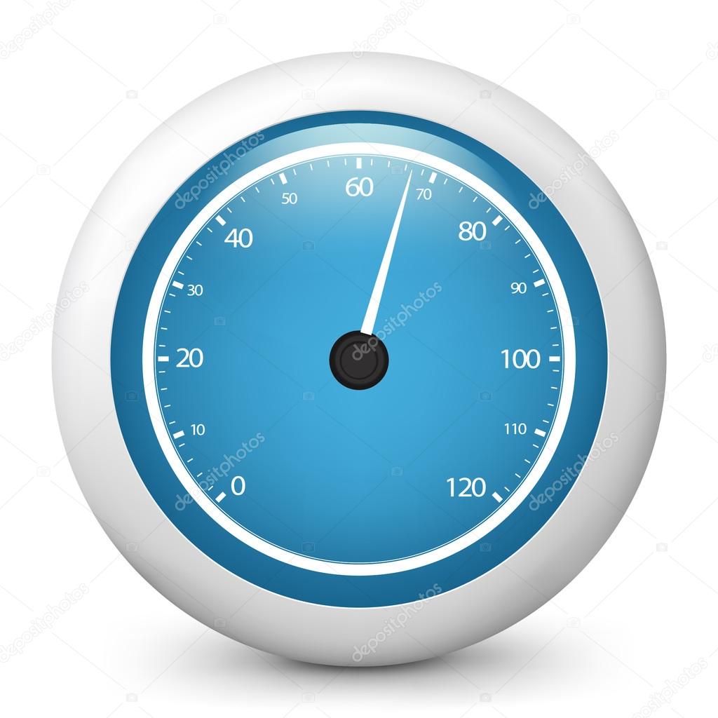 icono que representa un cuentakilómetros realista 2023