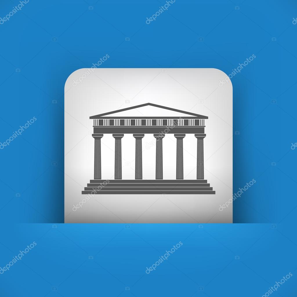 Icono azul y gris que representa signo de historia Vector de stock ...