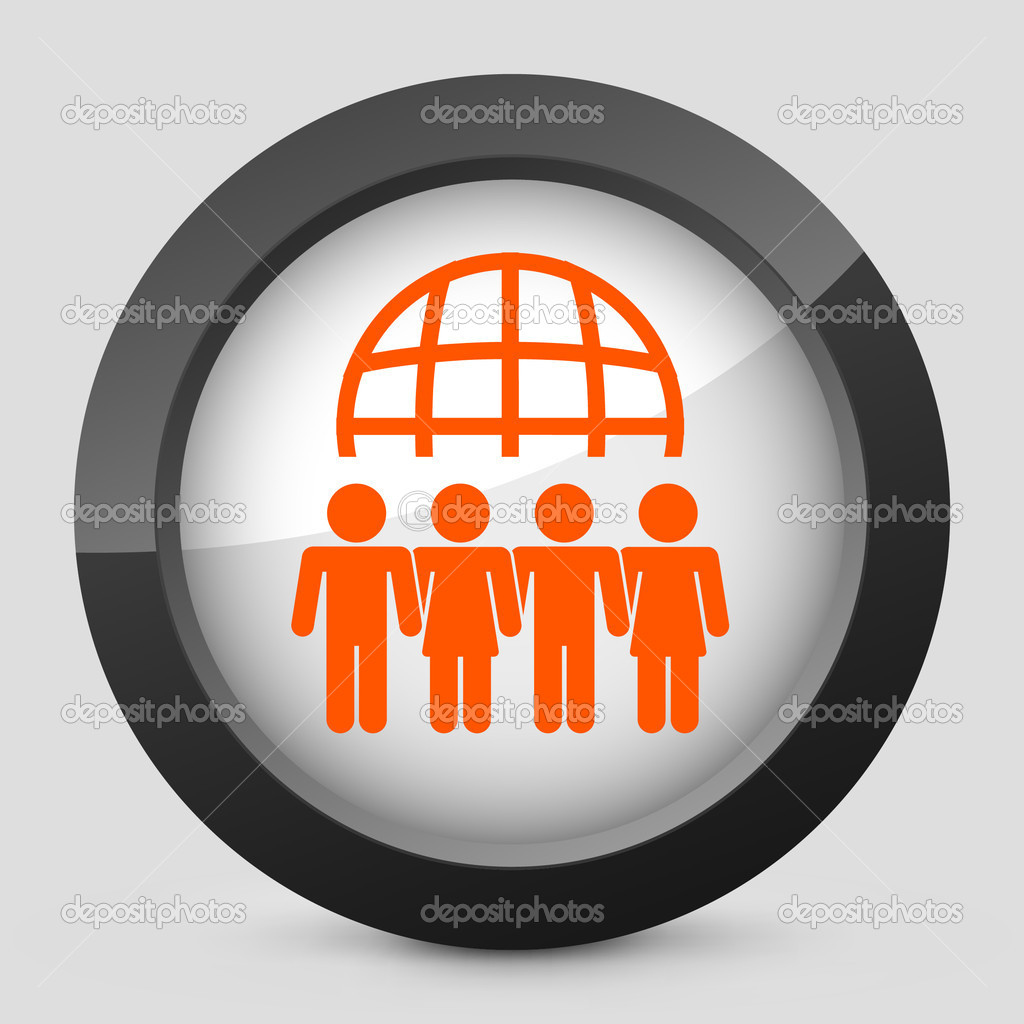Vector orange and gray isolated icon. Stock Vector Image by ©MyVector ...