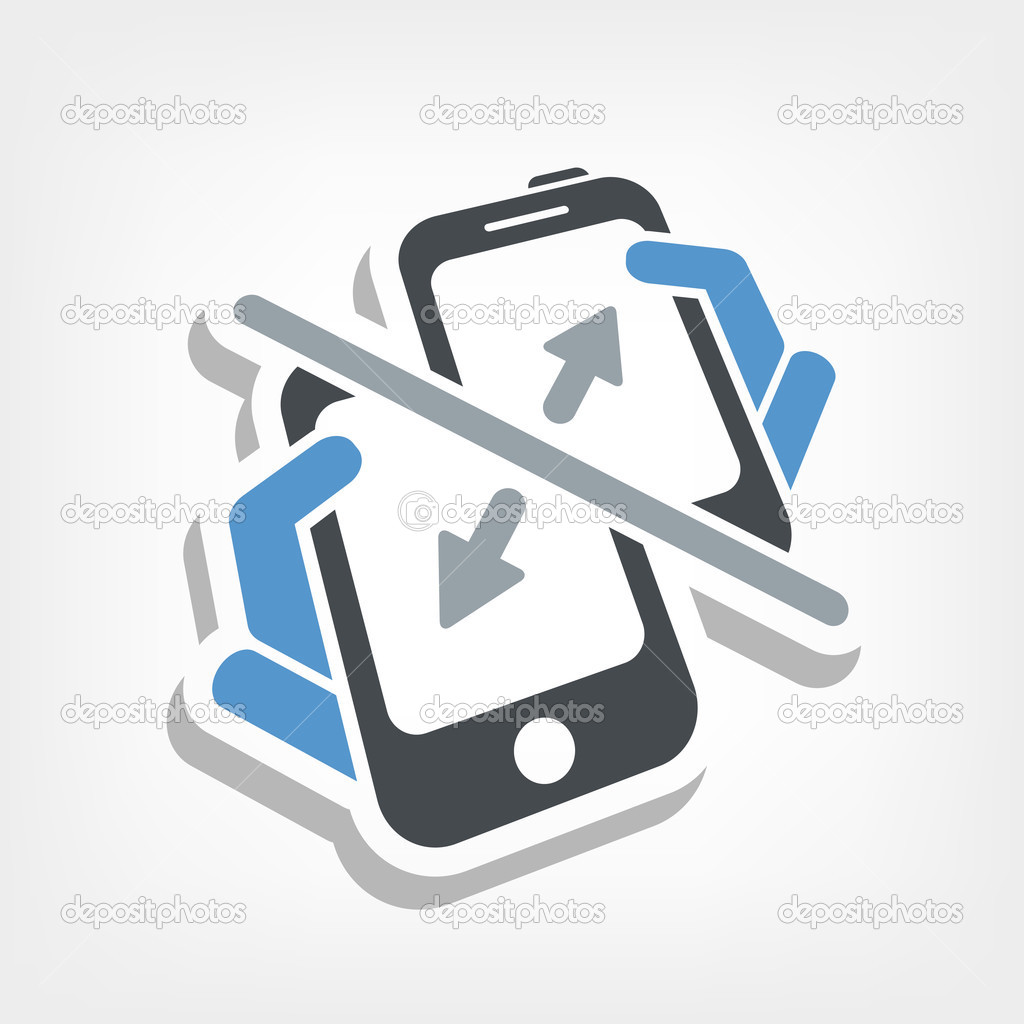 Smartphone transfer Stock Vector by ©MyVector 38937253