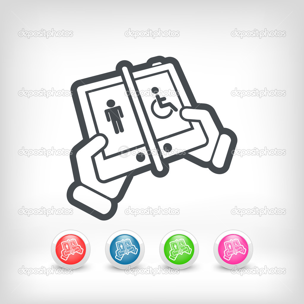 Disabled device Stock Vector by ©MyVector 38989347