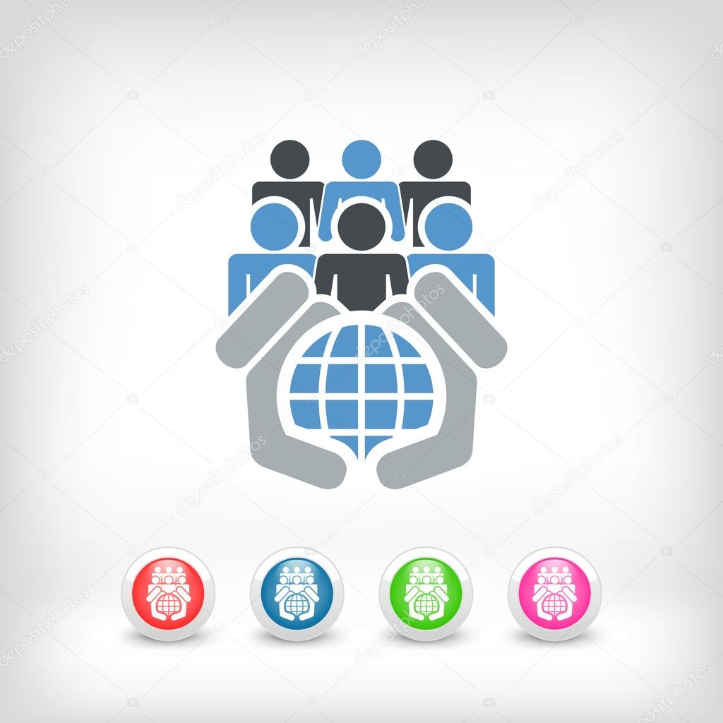 World connection Stock Vector Image by ©MyVector #39472275