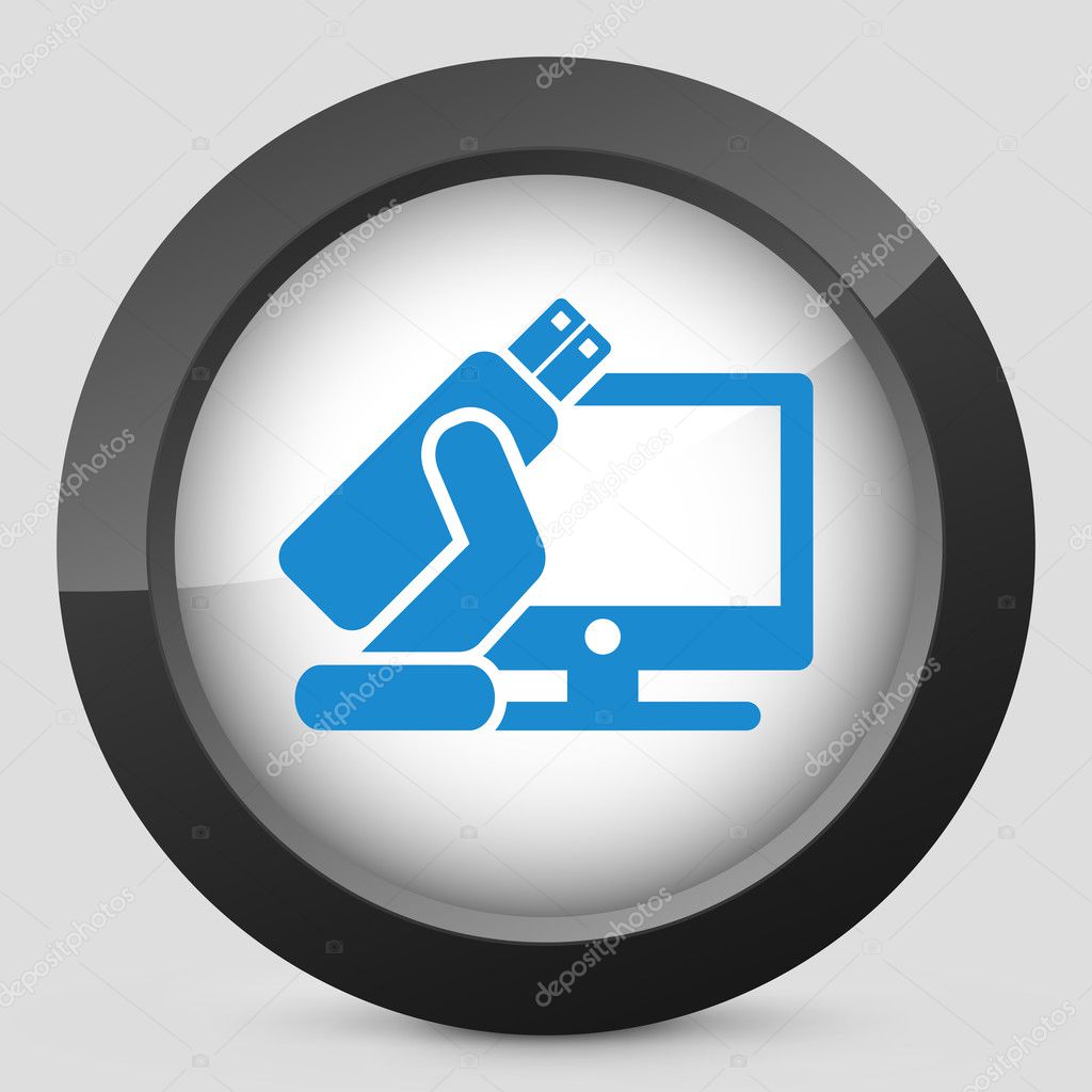 Tv usb icono Vector de stock por ©MyVector 39474455