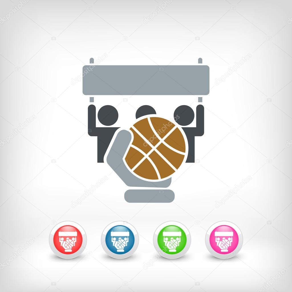 Basketball match Stock Vector Image by ©MyVector #40223355