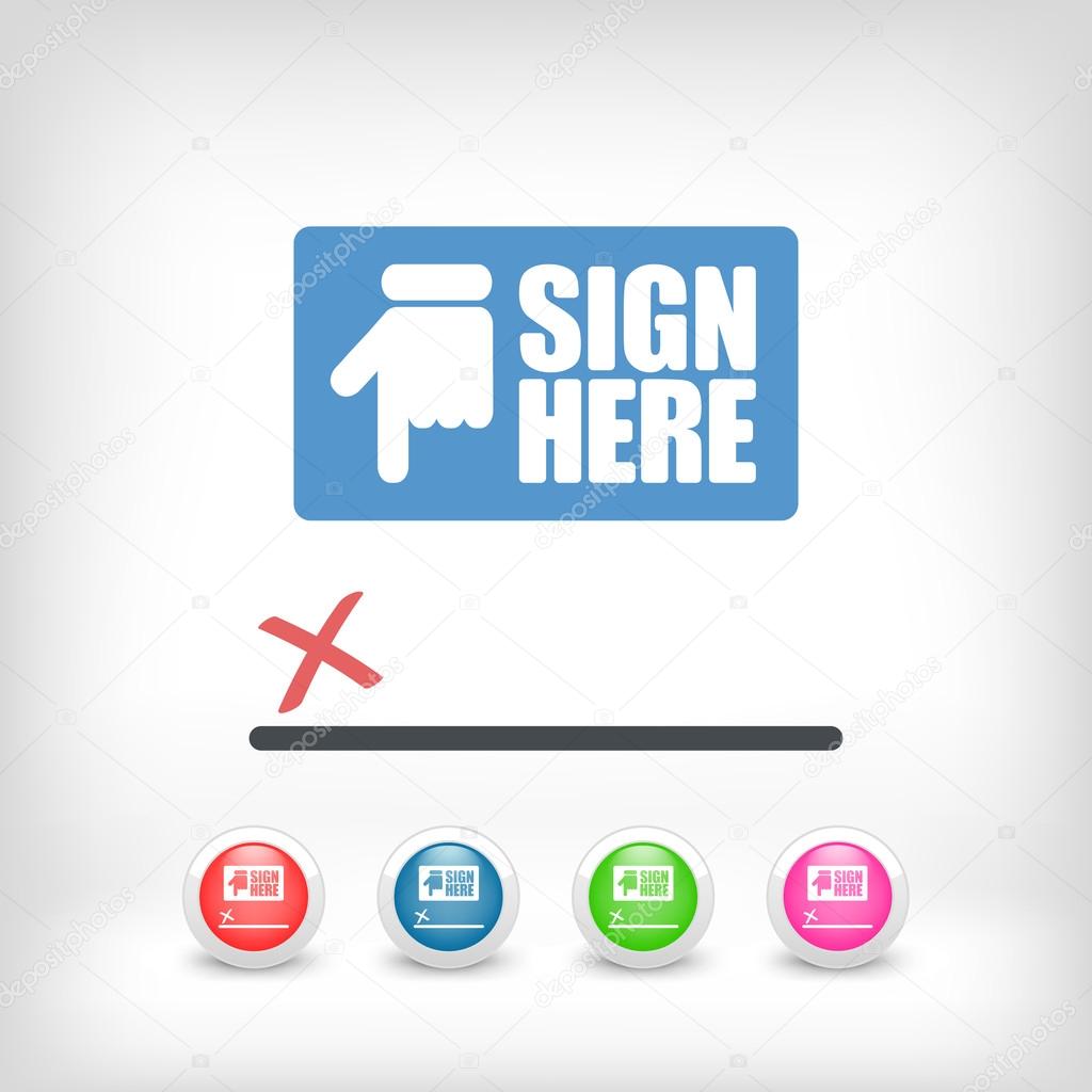 Sign on document Stock Vector Image by ©MyVector #42821333