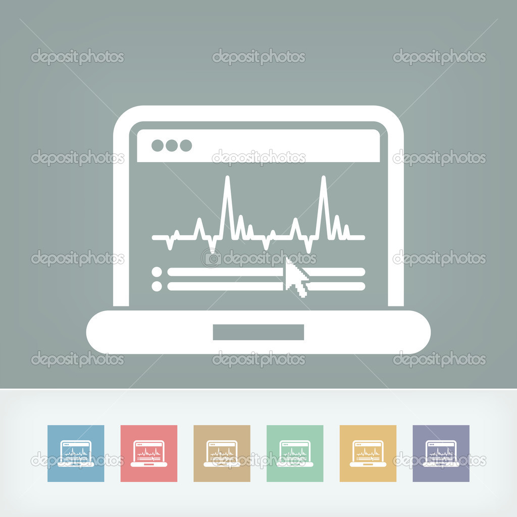 Graphic diagram computer icon — Stock Vector © MyVector #43552201