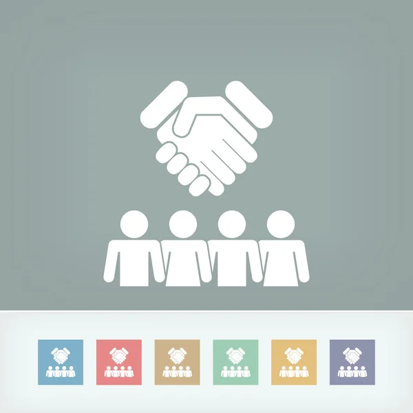 Social agreed icon Stock Vector Image by ©MyVector #43574101