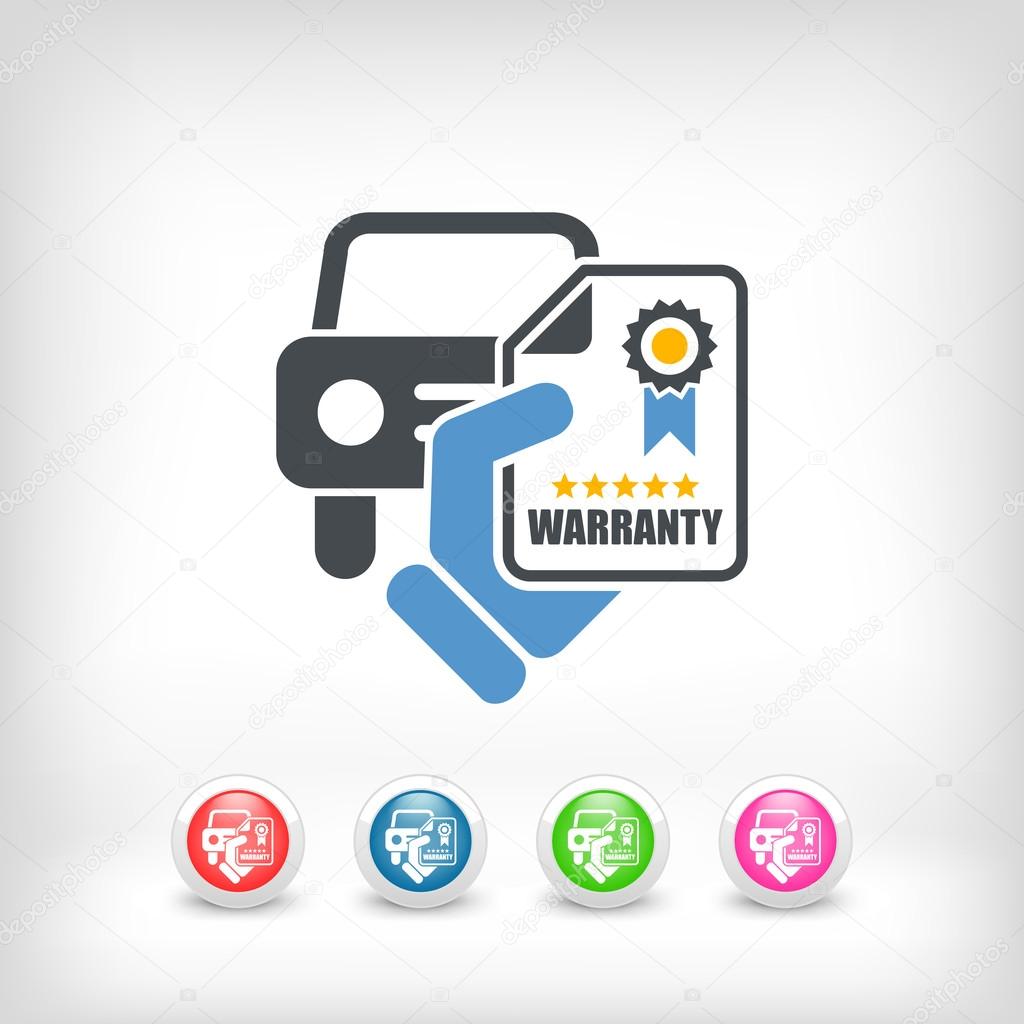 Icône de garantie de voiture Vecteur par ©MyVector 45969069
