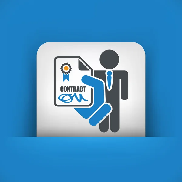 Employment contract icon Stock Vector Image by ©MyVector #147926837
