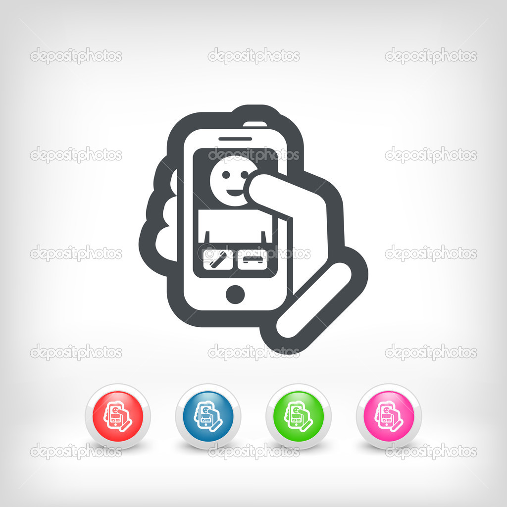 Icono de llamada entrante Vector de stock por ©MyVector 45984151
