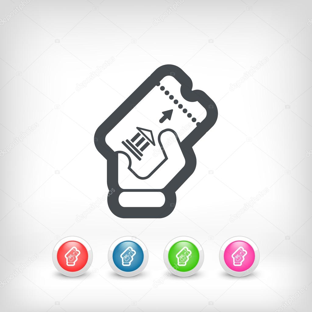 Tempelticket Stock-Vektorgrafik von ©MyVector 46001191