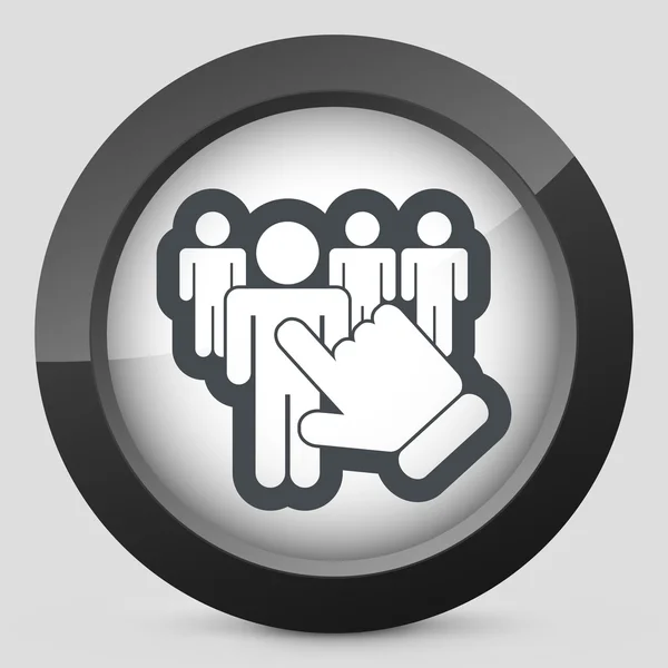 People selection icon Stock Vector Image by ©MyVector #46087667
