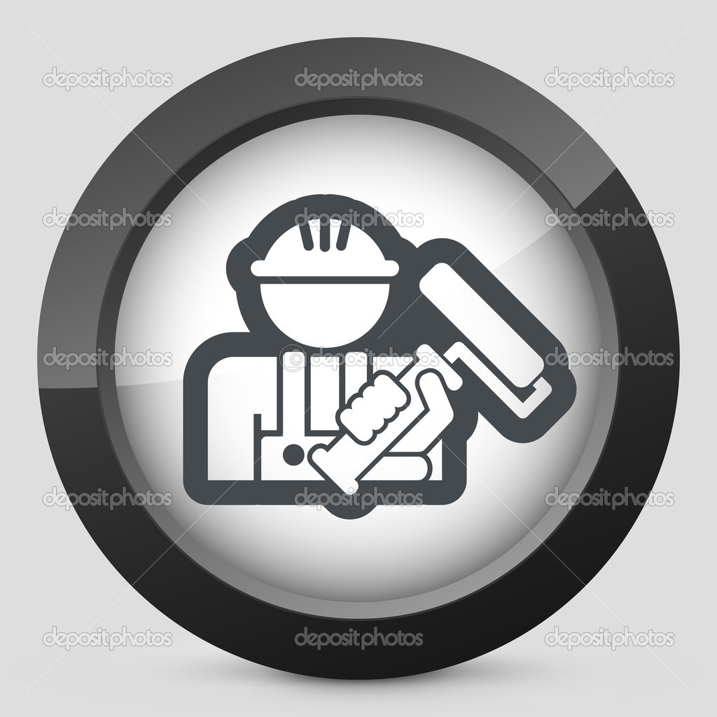 Worker icon Stock Vector by ©MyVector 46012733