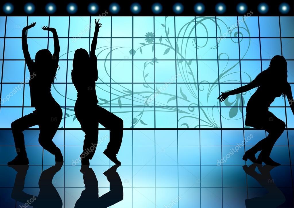Dancing Girls Stock Vector by ©dero2010 41089117