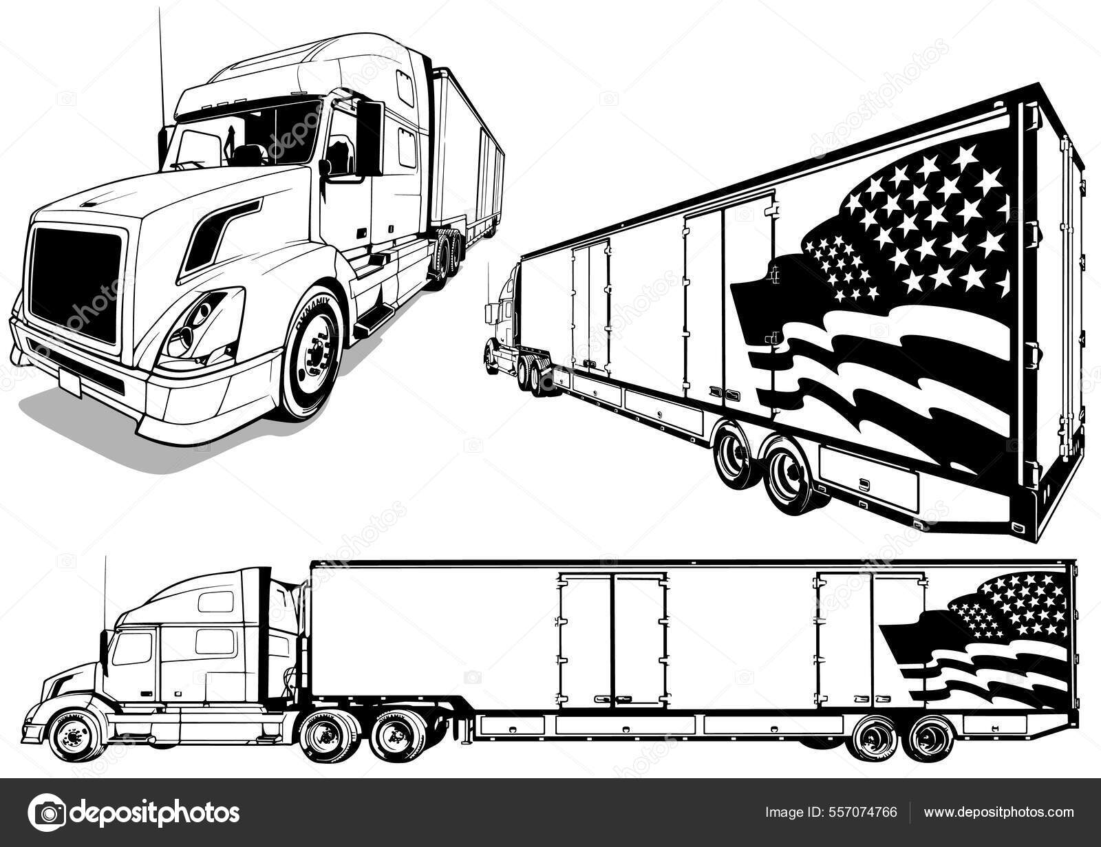 Semi Truck Tegninger AEmodeltrucks