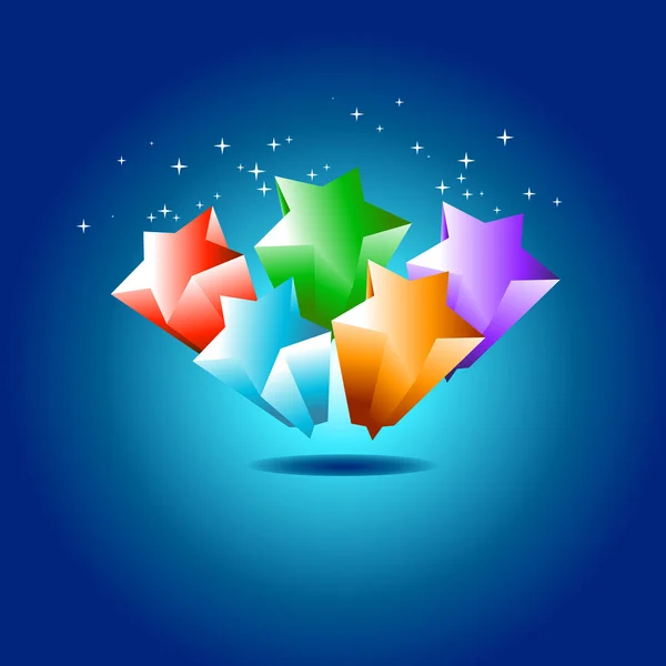 Abstract background with colorful falling stars. Vector banners Stock ...