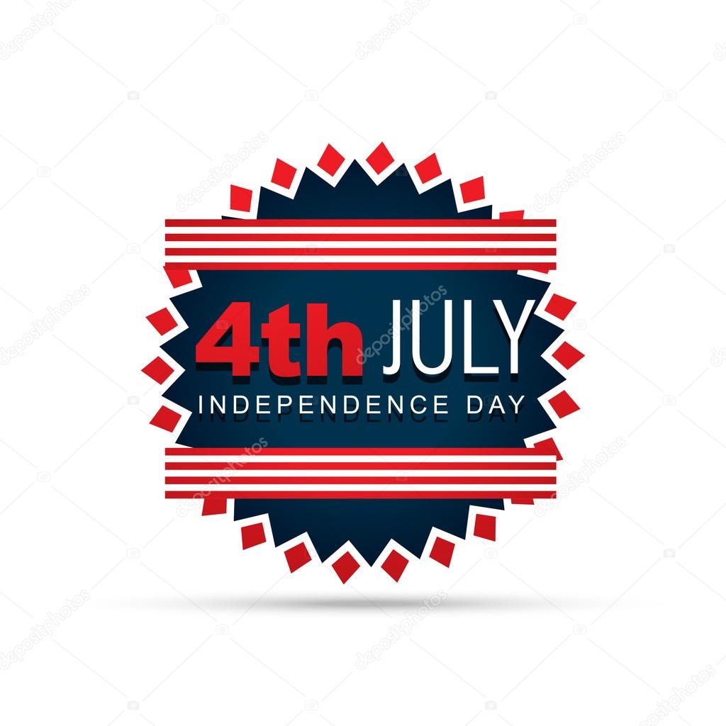 Stylish 4th of july design Stock Vector Image by ©pinnacleanimate #26371637