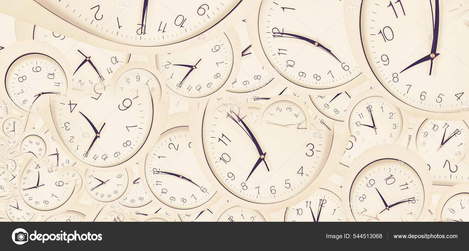 Droste Effect Background Infinite Clock Spiral Abstract Design Concepts ...