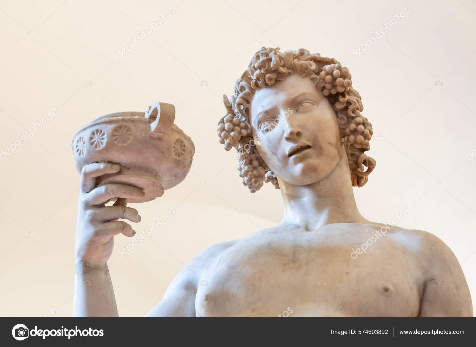 Florence Italy Circa June 2021 Bacchus Michelangelo Buonarroti 1501 ...