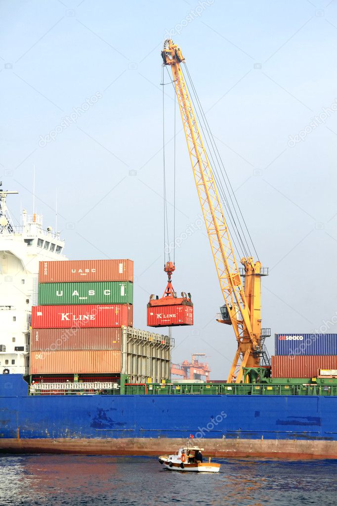 Container being lifted — Stock Editorial Photo © faraways #12758951