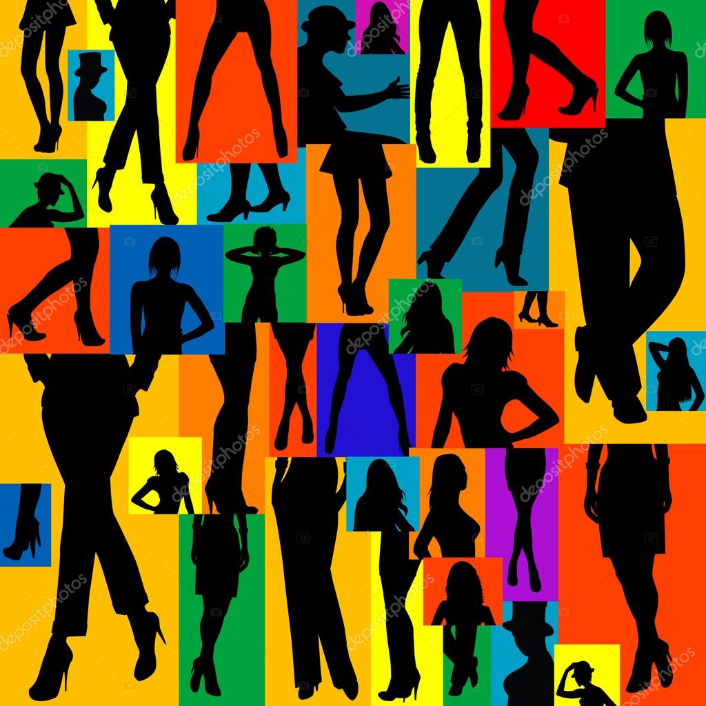 Fashion Collages Backgrounds