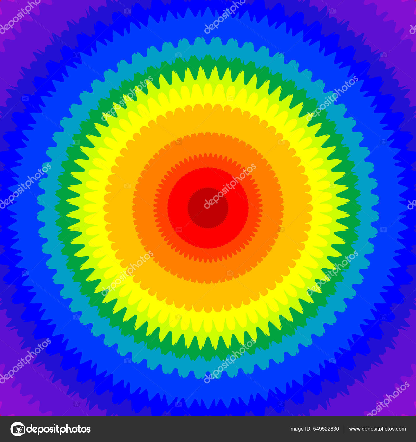 Concentric Circle Colors Chakras Stock Vector by ©hibrida13 549522830