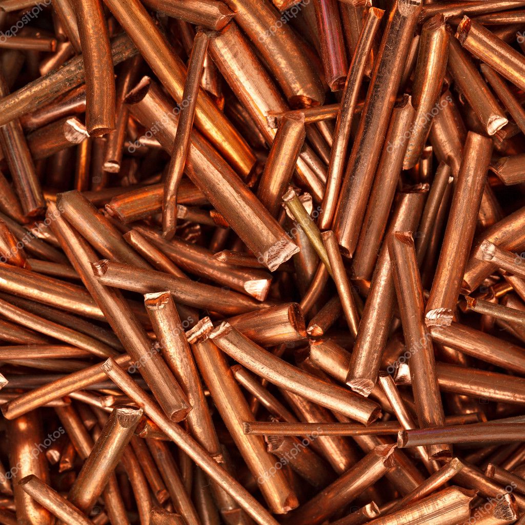 Copper wire is cut into pieces — Stock Photo © Alexust #42545815